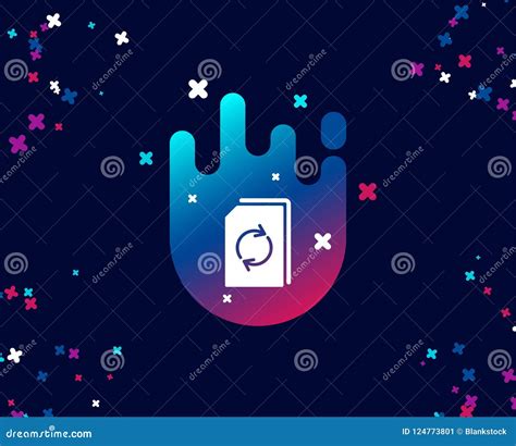 Update Document Simple Icon Refresh File Sign Stock Vector