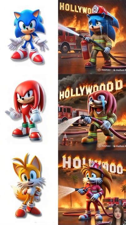 Sonic The Hedgehog Becomes A Firefighter Knuckles Sonicthehedgehog
