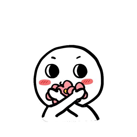 千库网简约小人可爱撒花表情包编号23468 花瓣网