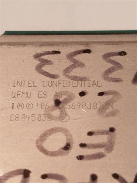I Need Help Identifying A Cpu It Says In Silver Intel Confidential