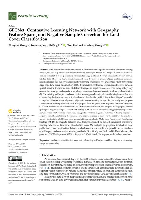 pdf gfcnet contrastive learning network with geography feature space