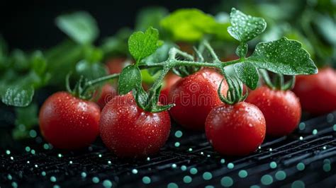 Blockchain Technology Enhancing Supply Chain Traceability For Fresh Produce Like Tomatoes Stock