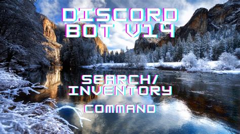 discord bot v14 search inventory command part 1 youtube