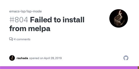 Failed To Install From Melpa Issue Emacs Lsp Lsp Mode GitHub