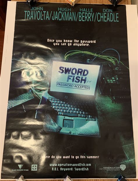 Swordfish 2001 Original Theatrical One Sheet Movie Poster John