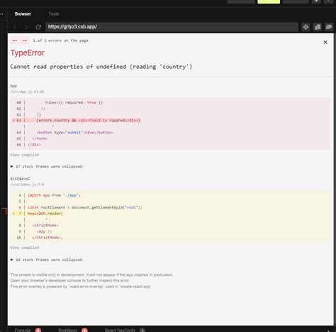 Javascript Why Is My Nextjs Error Reporting Is So Vague This Is