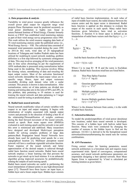 wind energy forecasting using radial basis function neural networks