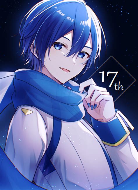 Safebooru 1boy Absurdres Birthday Blue Eyes Blue Hair Blue Nails Blue