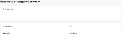 Password Strength Checker