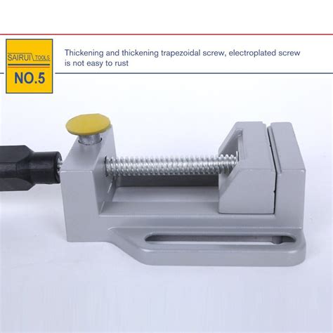 Mini Multifunctional Working Table Drill Milling Machine Parallel Jaw Vice Drill Bench Clamp