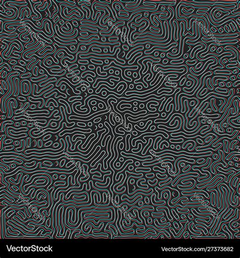 Turing Morphogenesis Reaktionsdiffusionsmuster Vektorbild