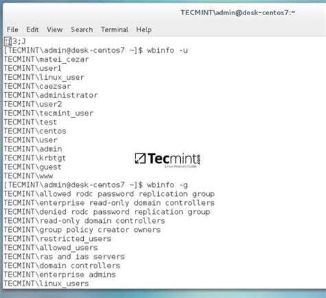 Join CentOS 7 Desktop To Samba4 AD As A Domain Member