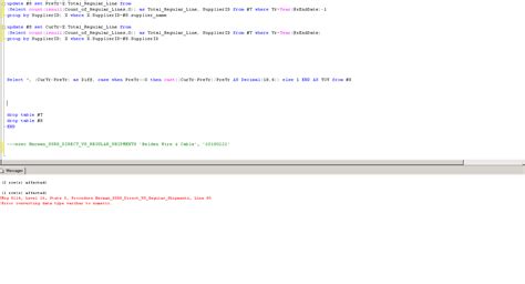 Solved Sql Stored Procedure Error Converting Data Type Varchar To