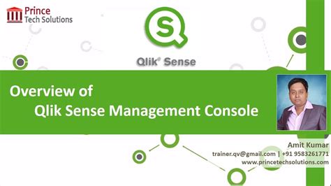 Qlik Sense Tutorial Overview Of Qlik Sense Management Console Youtube