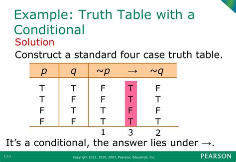 ppt section 3 3 truth tables for the conditional and biconditional