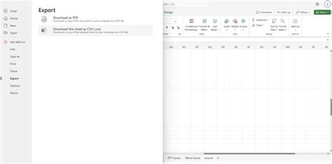 微软 Excel 网页版现支持导出为 Csv 文件 站长工具网