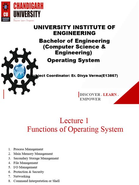 L 112 Functions Of Os Pdf Process Computing Operating System