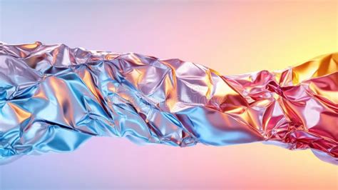 Colorful Abstract Metallic Texture With Light Gradient Background Stock