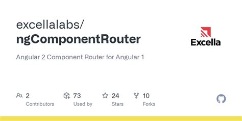 GitHub Excellalabs NgComponentRouter Angular Component Router For Angular