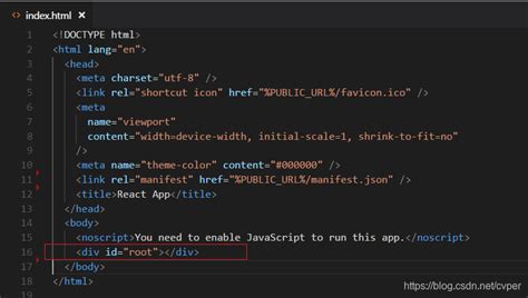 React 3 React 是怎么显示页面的，通过简单的例子来尝试react项目通过什么文件在页面中显示 Csdn博客
