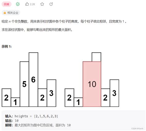 Leetcode 84柱状图中最大的矩形 Csdn博客