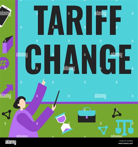 Conceptual Caption Tariff Change Conceptual Photo Amendment Of Import