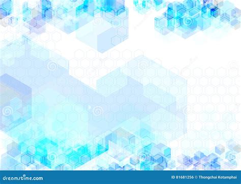 Geometric Hexagon Abstract Vector Background Stock Vector Illustration Of Data Light 81681256