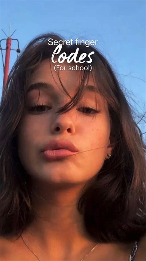 Secret Finger Codes For School Coding Girl Life Hacks Girl Facts