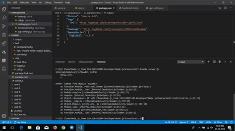 Javascript Node Tried To Run The File Server Js Through CLI By