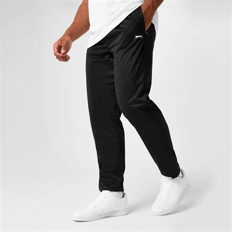 Slazenger Poly Track Pant Mens Open Hem Poly Tracksuit Bottoms