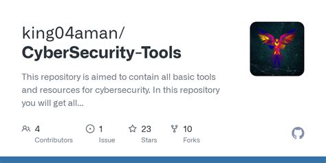 Github King04amancybersecurity Tools This Repository Is Aimed To Contain All Basic Tools And