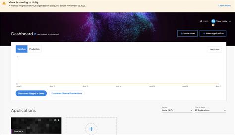 how to migrate a vivox developer portal organization to the unity