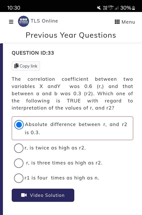 The Correlation Coefficient Between Two Variables X And Y Was 06 R