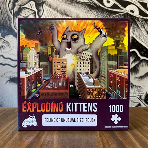 Exploding Kittens Puzzle Búho Juegos De Mesa
