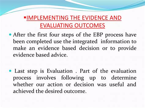 Evidence Base Practice Ebp Define Benefits Resource Steps Ppt Pptx