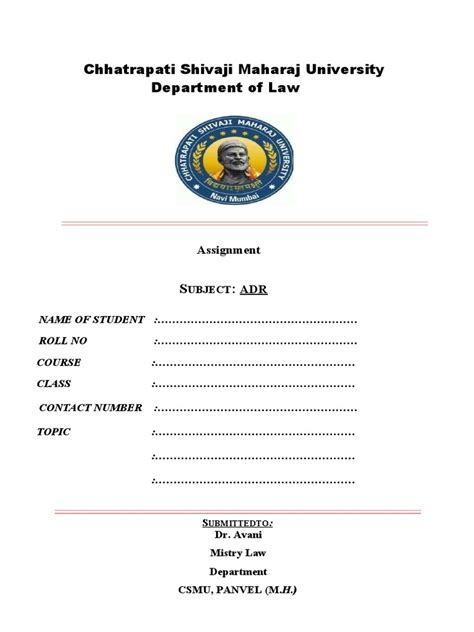 Assignment Format Pdf