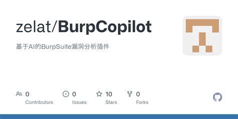 github zelat burpcopilot 基于ai的burpsuite漏洞分析插件