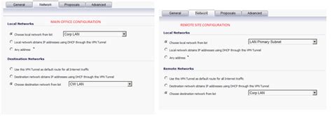 sonicwall vpn site to site cannot ping access main office
