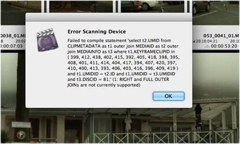 Error Scanning Device Xd Cam Software