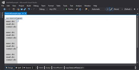 asp datalist online tutorials library list