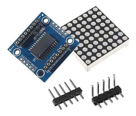 matriz led 8x8 rojo max7219 arduino cuotas sin interés