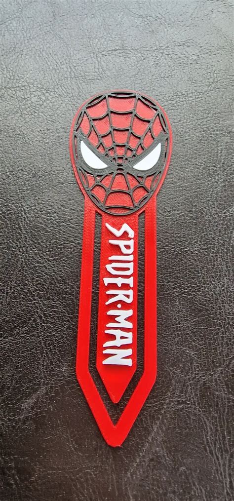 Spider Man Bookmark Spiderman Bookmark Spider Man Spider Man Free 3d Print Model Makerworld