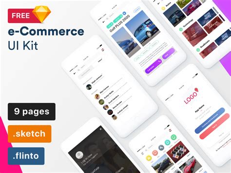 E Commerce Ui Kit Sketch And Flinto Freebie Download Sketch Resource Sketch Repo