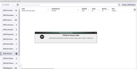 Must Be Of Type String Got Number Import Failed Due To Database
