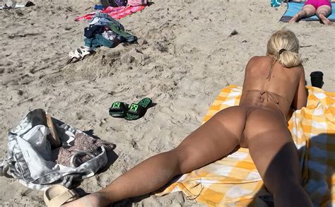 Prone Tan Bikini Blonde Beach And Bikini Forum