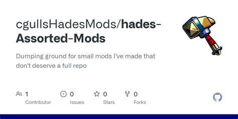 Github Cgullshadesmodshades Assorted Mods Dumping Ground For Small Mods Ive Made That Dont Github Cgullshadesmodshades Assorted Mods Dumping Ground For Small Mods Ive Made That Dont