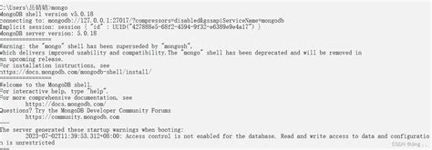 安装不同版本的mongodb以及如果连接不上数据库的解决办法mongodb 版本 Csdn博客