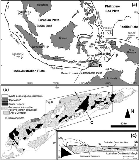 Geological Framework Of The Banda Arc Region And Timor Island A
