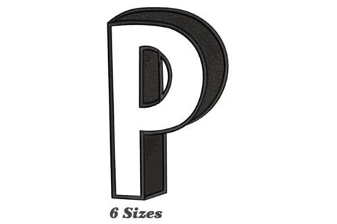 5 Alphabet Letter P Embroidery Digitizing Designs And Graphics