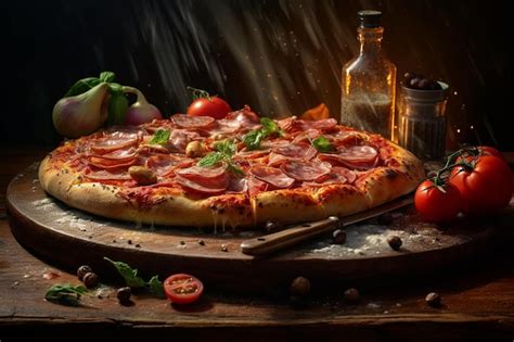 Premium Photo Classic Pizza Delight Timeless Tradition